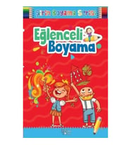 Çocuklar için Okul Öncesi Şirin Boyama Kitabı - Eğlenceli Boyama