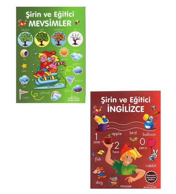 Şirin ve Eğitici Mevsimler x Şirin ve Eğitici İngilizce Seti