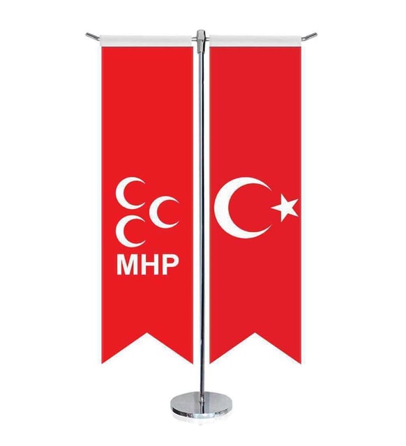 Milliyetçi Hareket Partisi(MHP)Kırmızı Bayrağı ve Türkiye -Kırlangıç ...