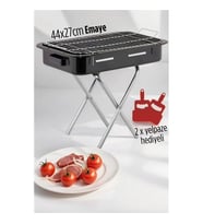 Turk 4 ADET Emaye Mangal Katlanır Ayaklı 720230 Toptan Paket - MRK6960-2004