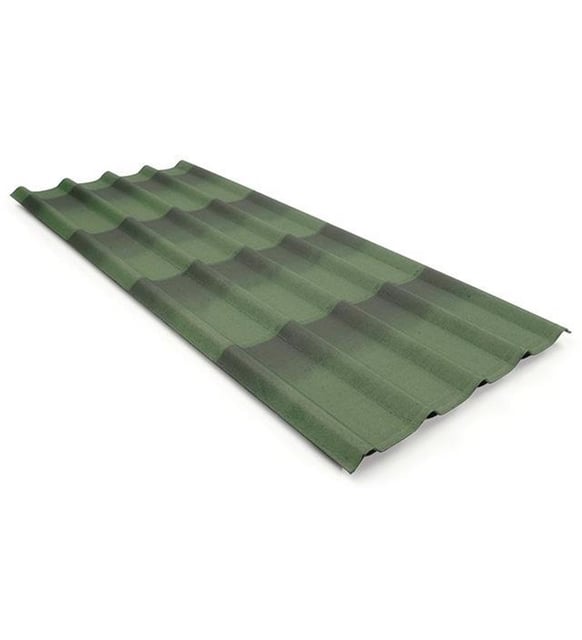 Onduline Zigana Tile Levha 5 Adet Yeşil Çatı Kaplama 2000X890X3,5mm