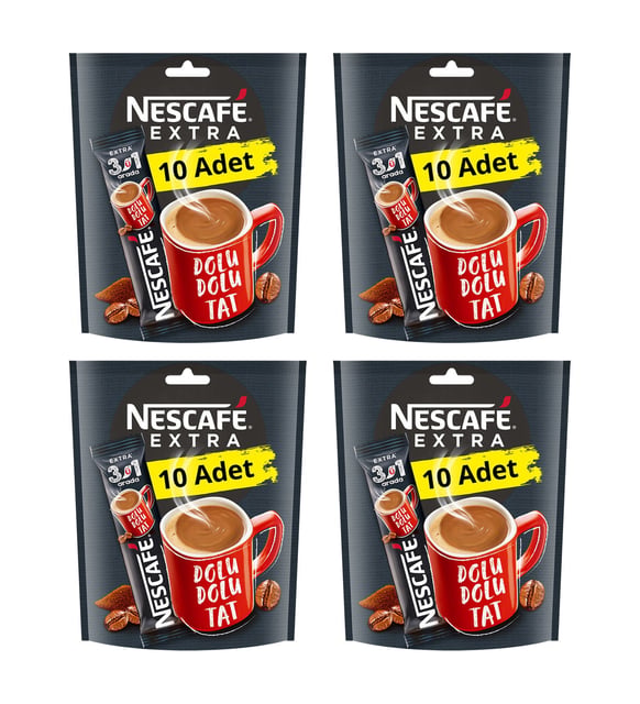Nescafe 3u1 Arada Extra 10lu Ekonomik Paket 4 Adet