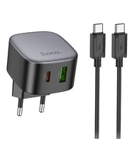 Hoco CS32A PD20W USB+Type-C + Type-C Kablo Hızlı Şarj Adaptör Seti