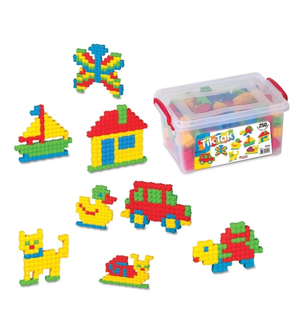 Tiktak Lego (250 Parça) - Tik-Tak Puzzle - Küçük Bloklar - Tik Tak ...