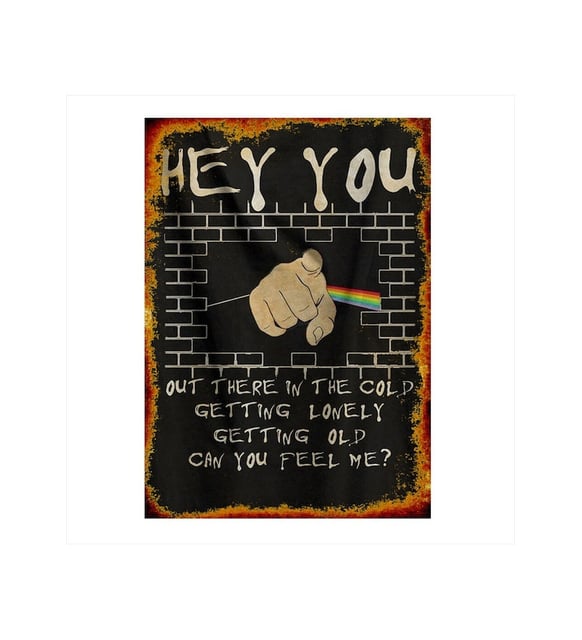 Pink Floyd Hey You Ahşap Poster 10*15 Cm