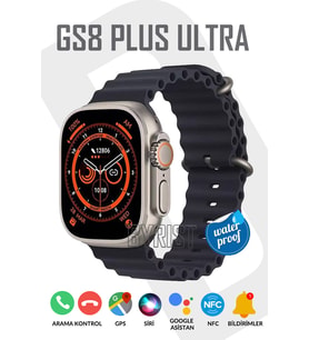 Watch 8 Ultra Plus GS8 2.05 Inç FHD Ekran Çift Kordon GPS / Nfc / Siri ...