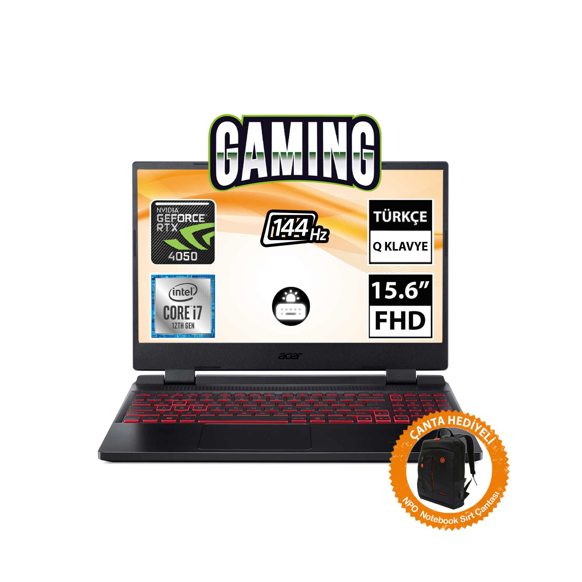 Acer Nitro 5 AN515-58-73BD NH.QLZEY.008A10 i7-12650H 64GB 2TBSSD ...