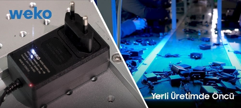 Weko 25.2 Volt - 1 Amper 5.5*2.5 Uçlu Priz Tipi Adaptör
